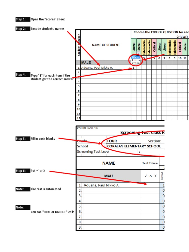 Phil IRI STCRR GST ENG LEVITICUS | PDF