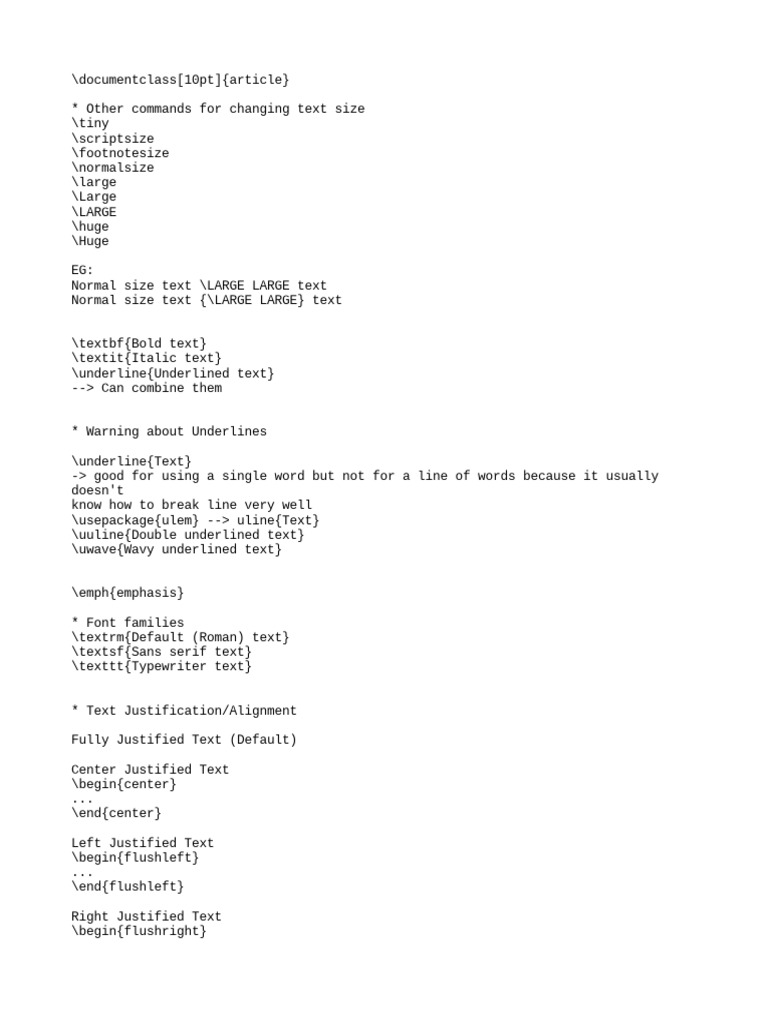 Latex Course | PDF | Typography | Printing