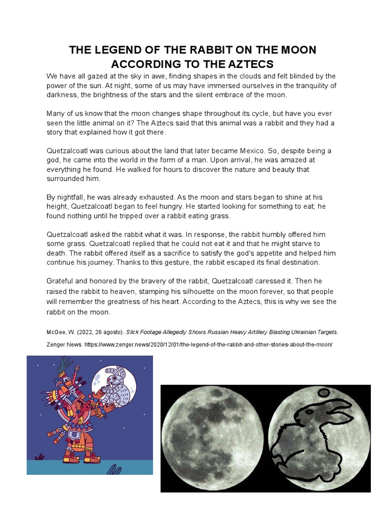 Aztec Legend of the Rabbit on the Moon | PDF
