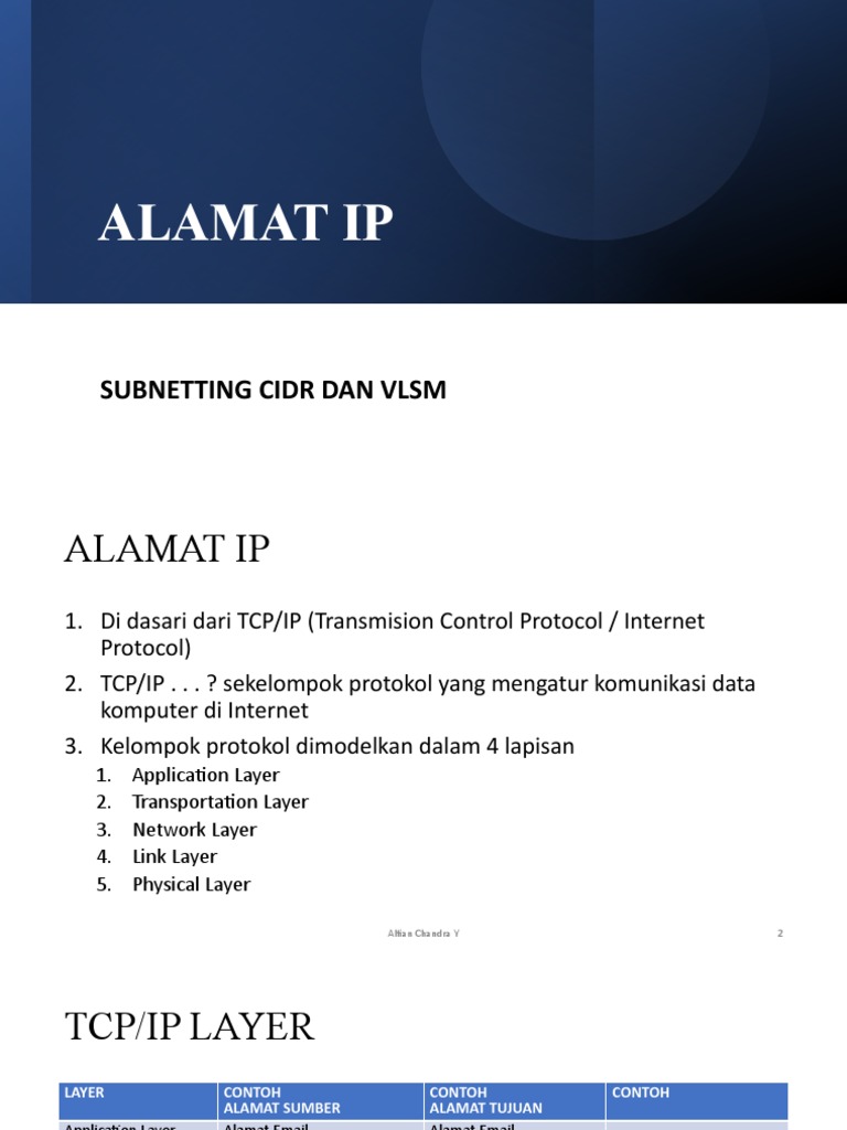 Alamat Ip | PDF