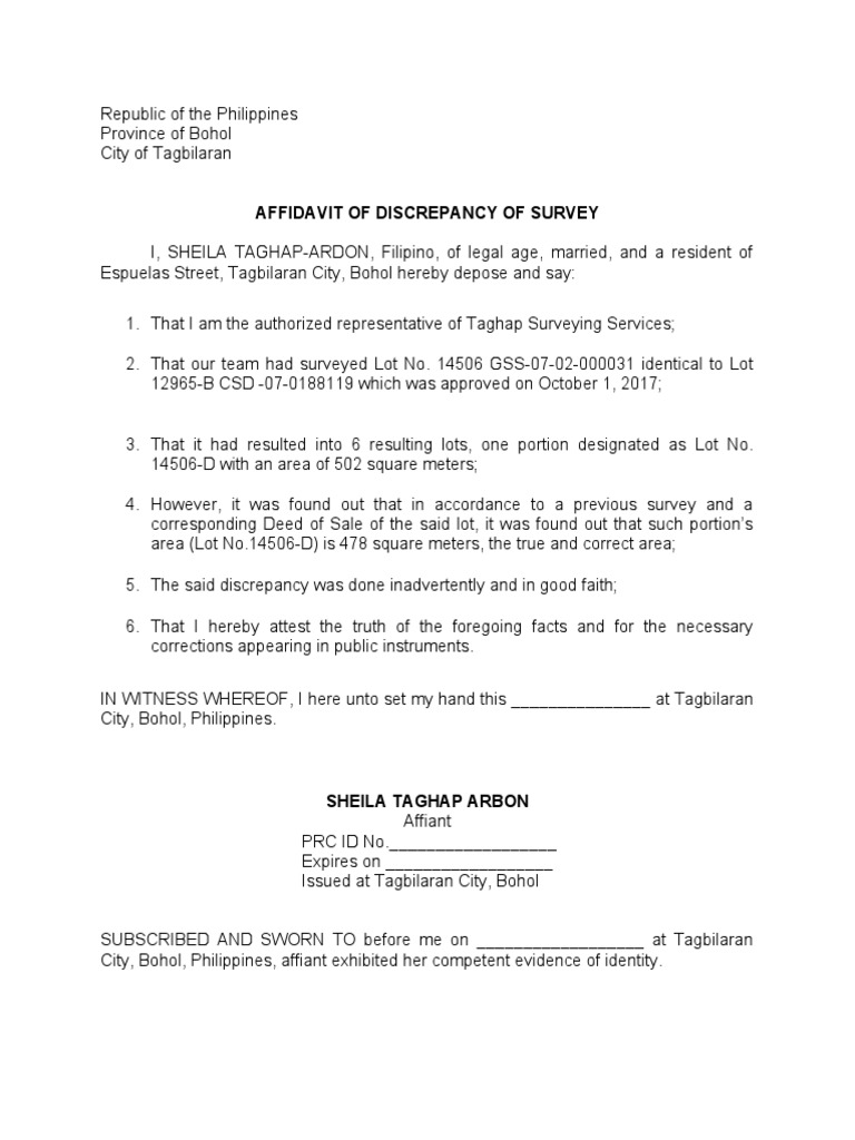 Affidavit of Travel of Government Employee | PDF