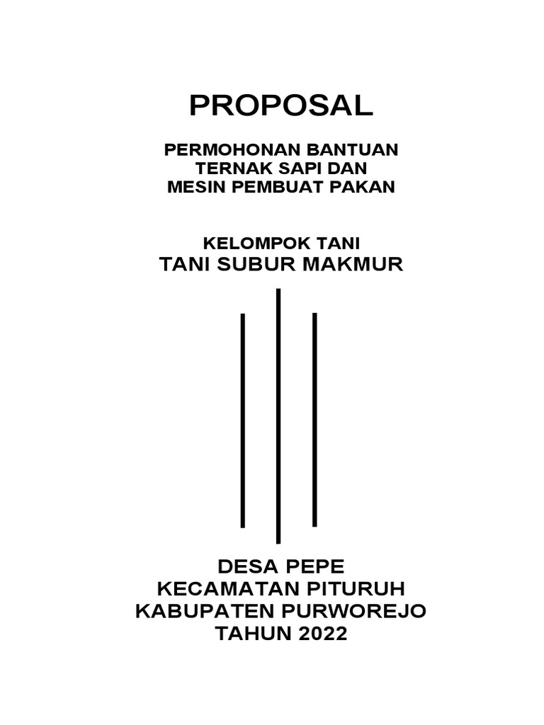 Proposal Permohonan Bantuan Ternak Sapi Ahmad Sidiq Al Kafi | PDF Proposal Permohonan Bantuan Ternak Sapi Ahmad Sidiq Al Kafi | PDF