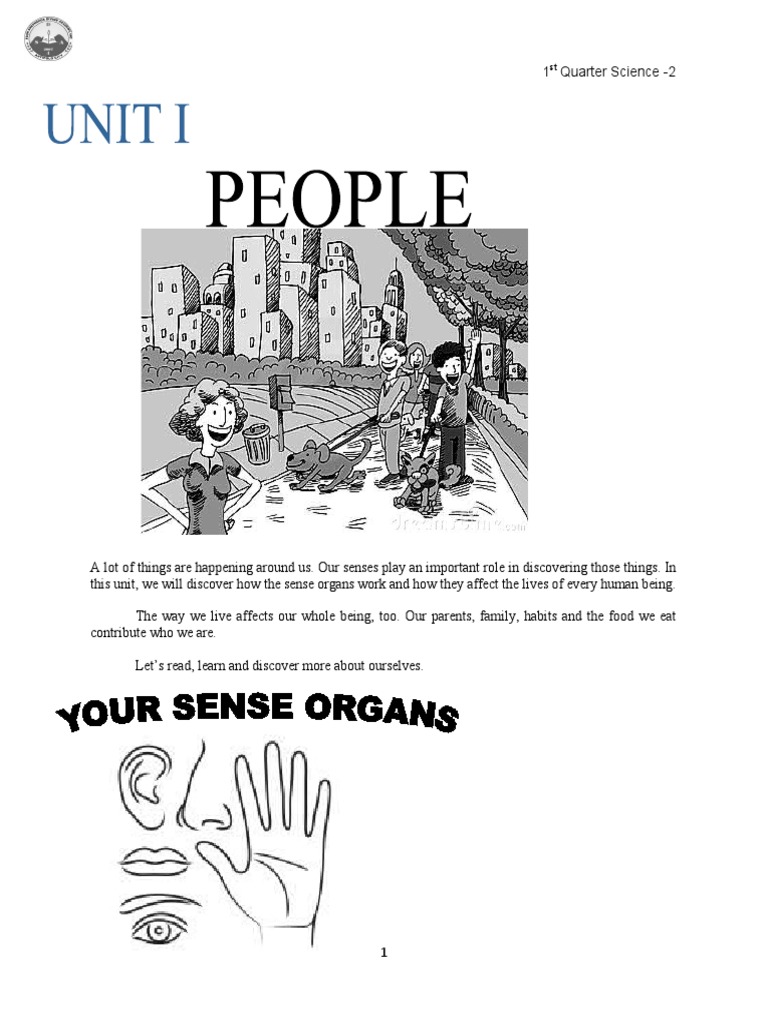 1st Quarter Science - 2 Lesson 1 | PDF | Senses | Eye
