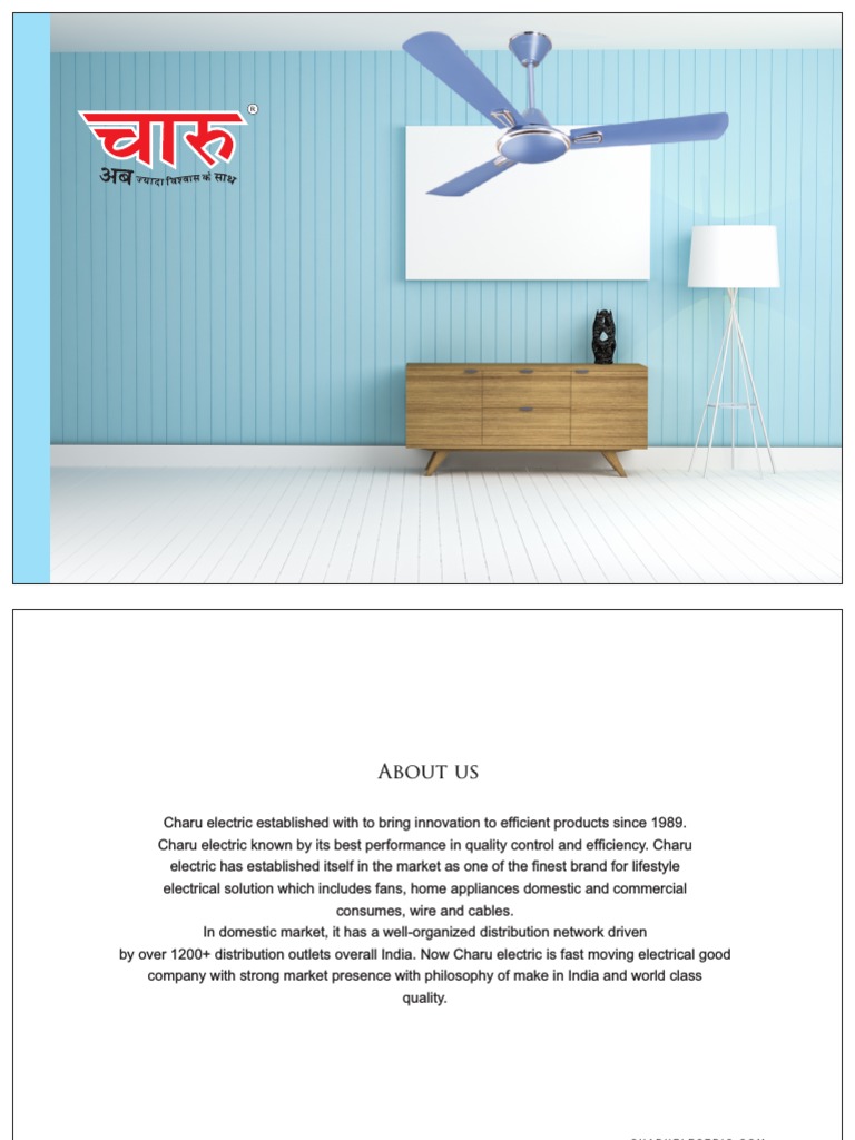 Charu Electric Catalog | PDF | Water Heating | Electric Power