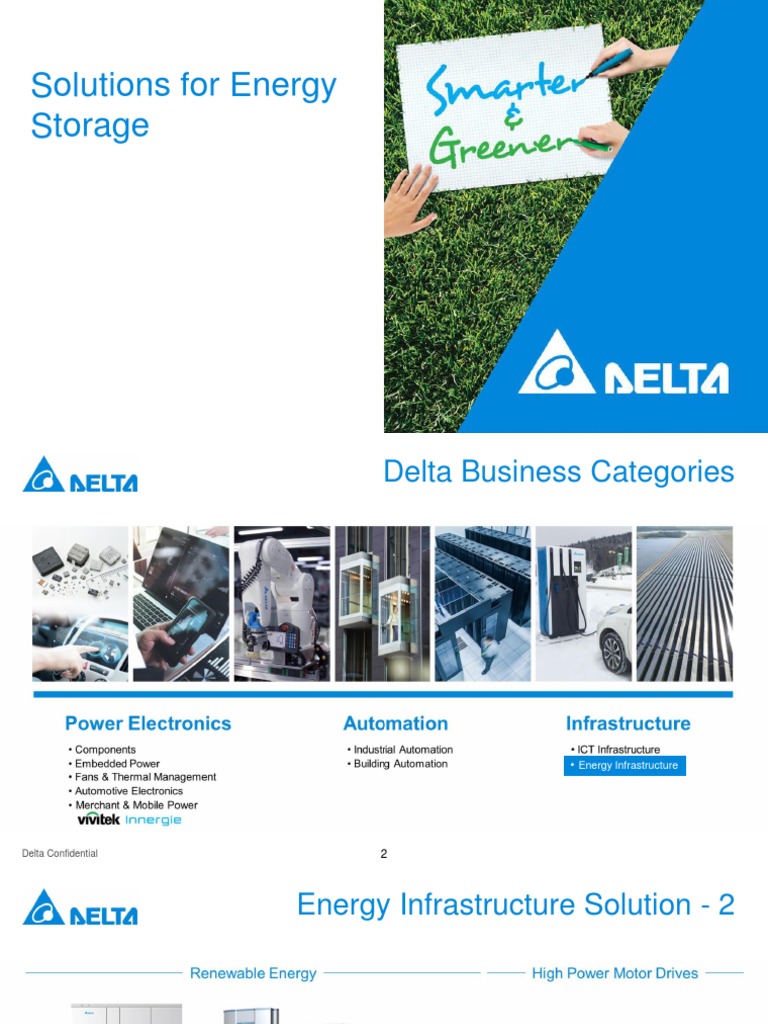 Delta Solution For Energy Storage - S | PDF | Photovoltaics | Electric ...