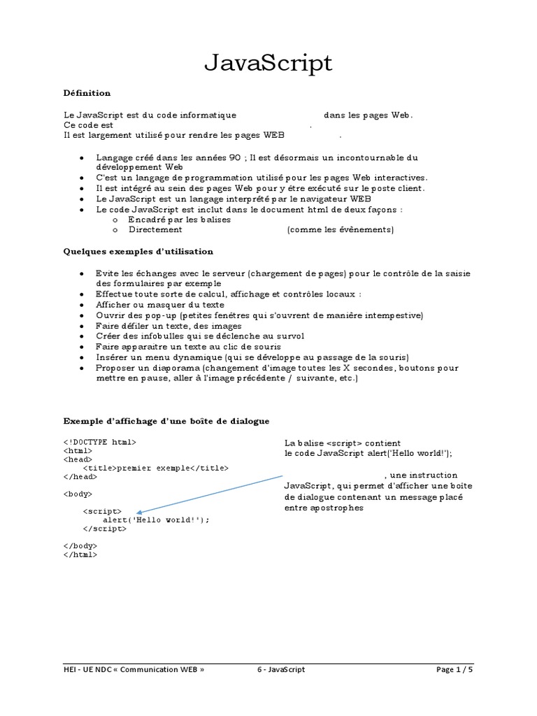 6 Javascript Pdf Internet Internet Et Web