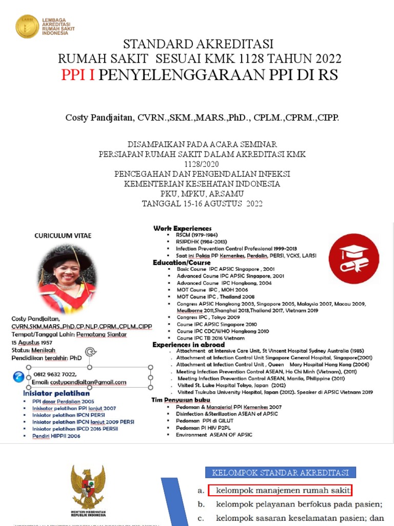 Standard Akreditasi Larsi Ppi 1 | PDF