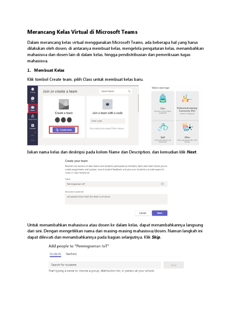 Microsoft Teams Class Pdf