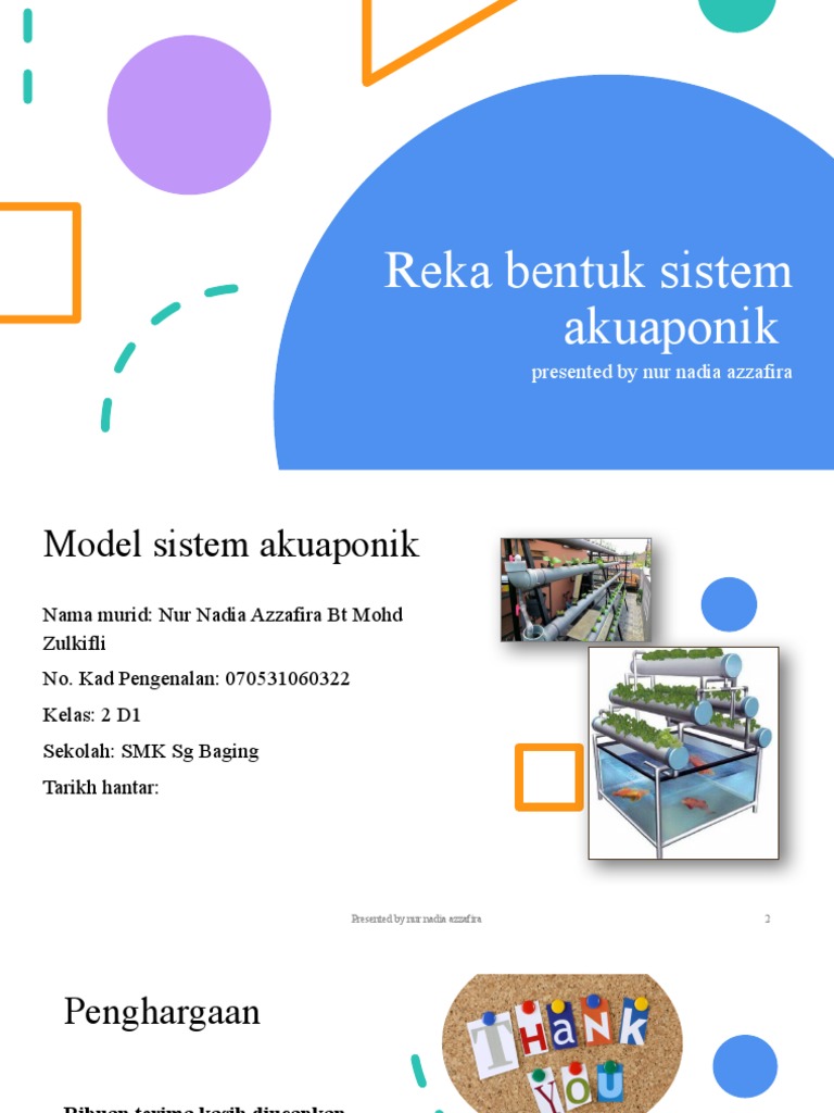 Reka Bentuk Sistem Akuaponik | PDF