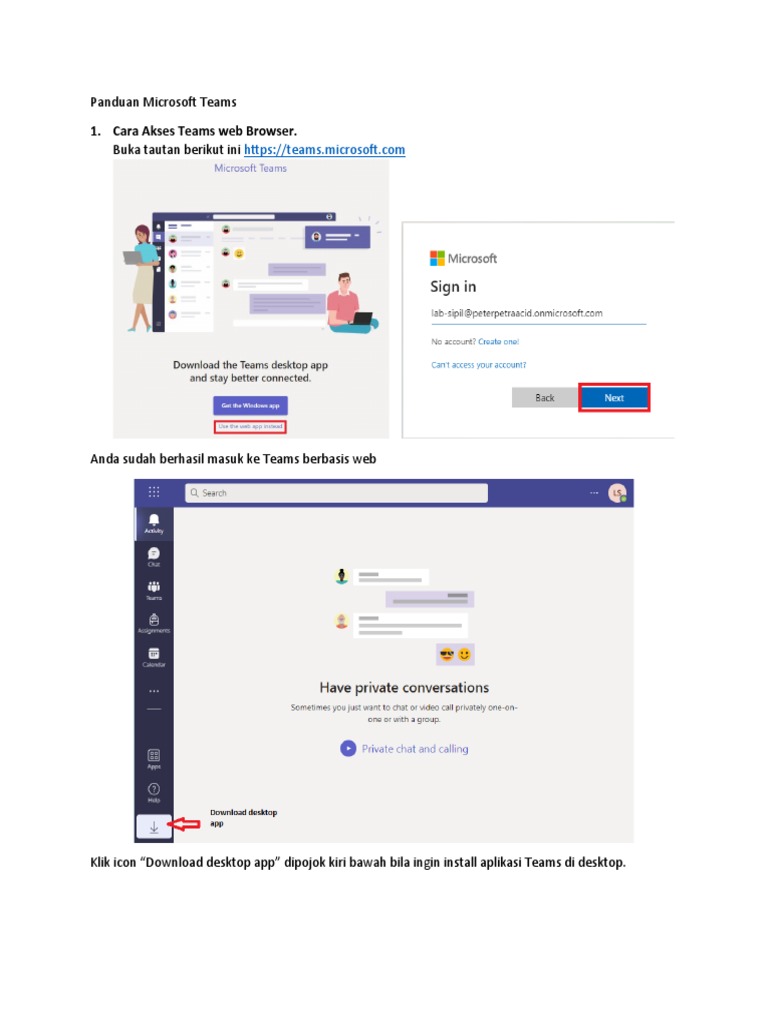 Panduan Microsoft Teams | PDF