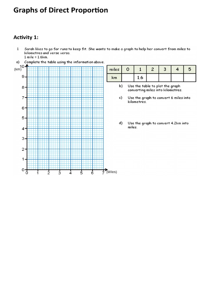 Graphs-of-Direct-Proportion | PDF