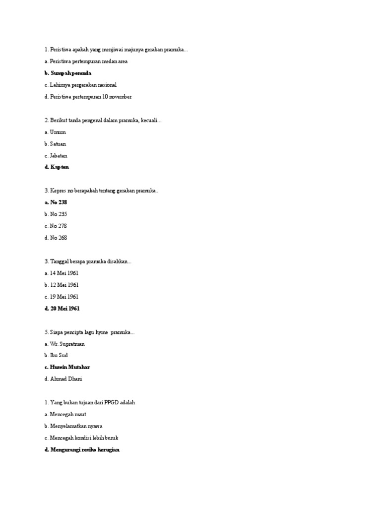 Soal Seleksi Duta 1 | PDF