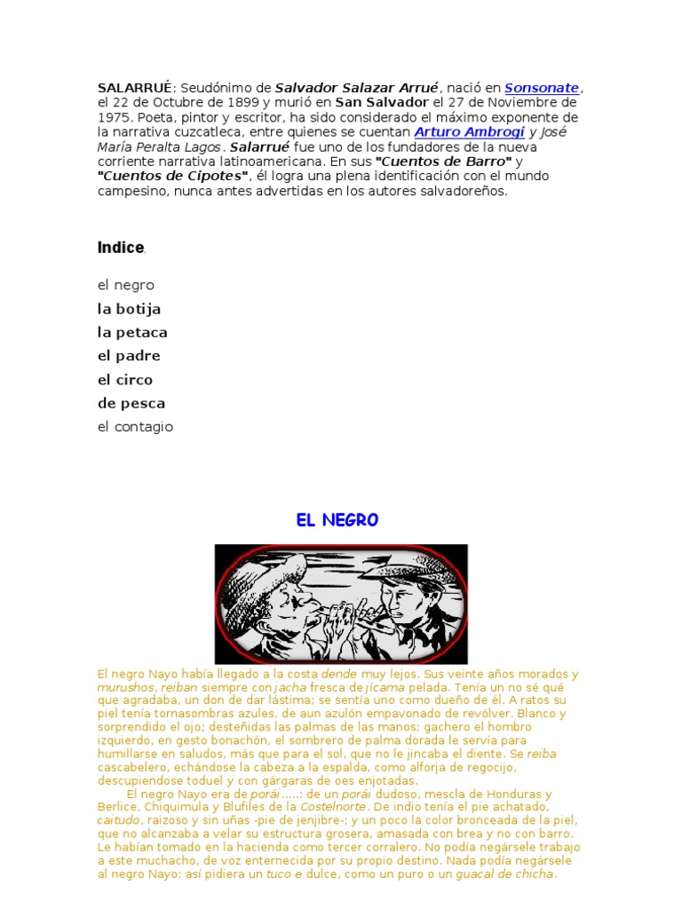 Cuentos de Barro-Salarrue | PDF | Naturaleza