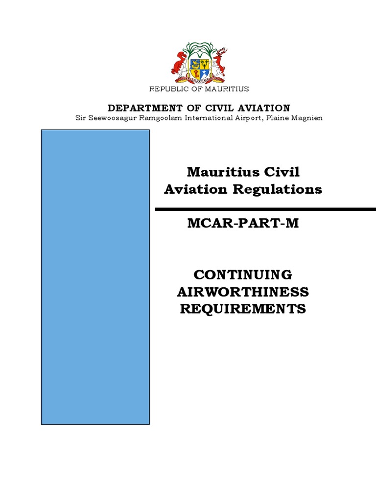 Mcar Part M Continuing Airworthiness | PDF | Aviation | Transport