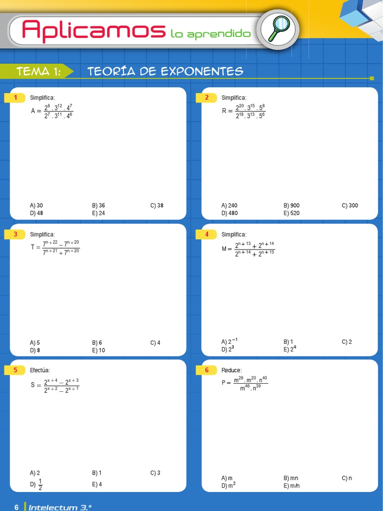 Teoria de Exponente 2 | PDF