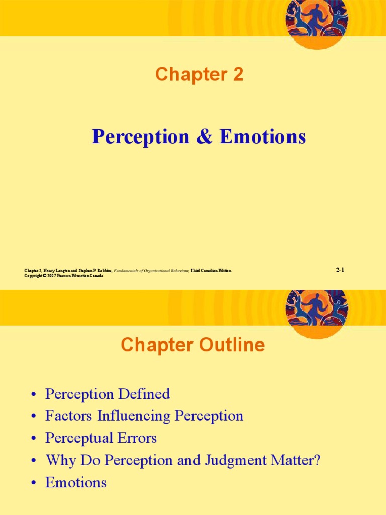 Chapter 2-Perception & Emotion | PDF | Perception | Emotions