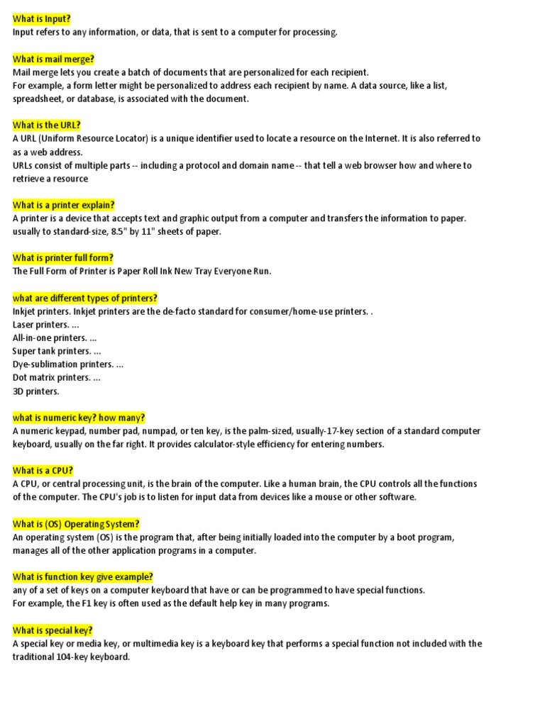 BCSL 013 Viva | PDF | Printer (Computing) | Operating System