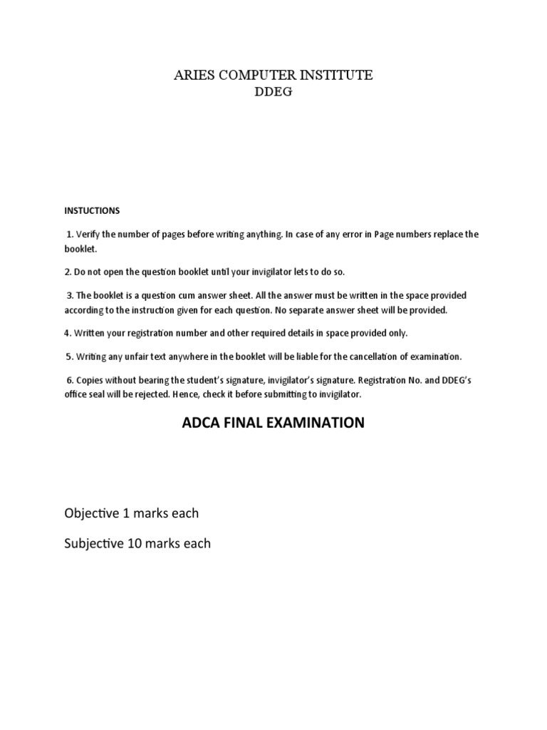 ADCA | PDF | Computer Data Storage | Random Access Memory