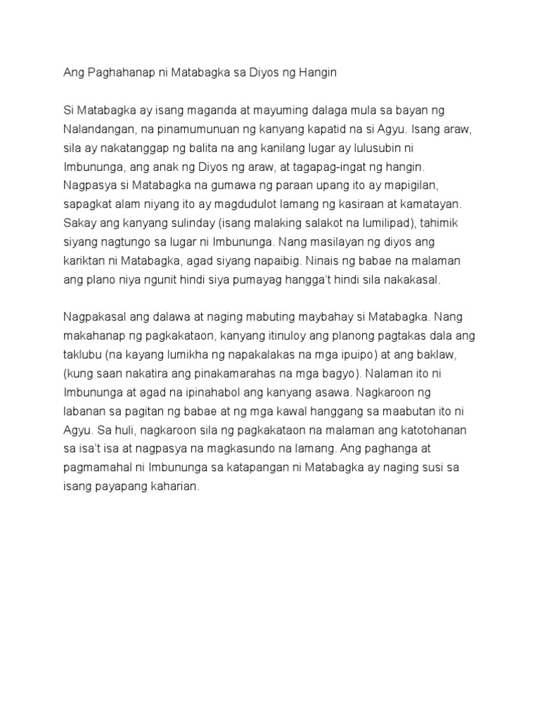 Filipino Story | PDF