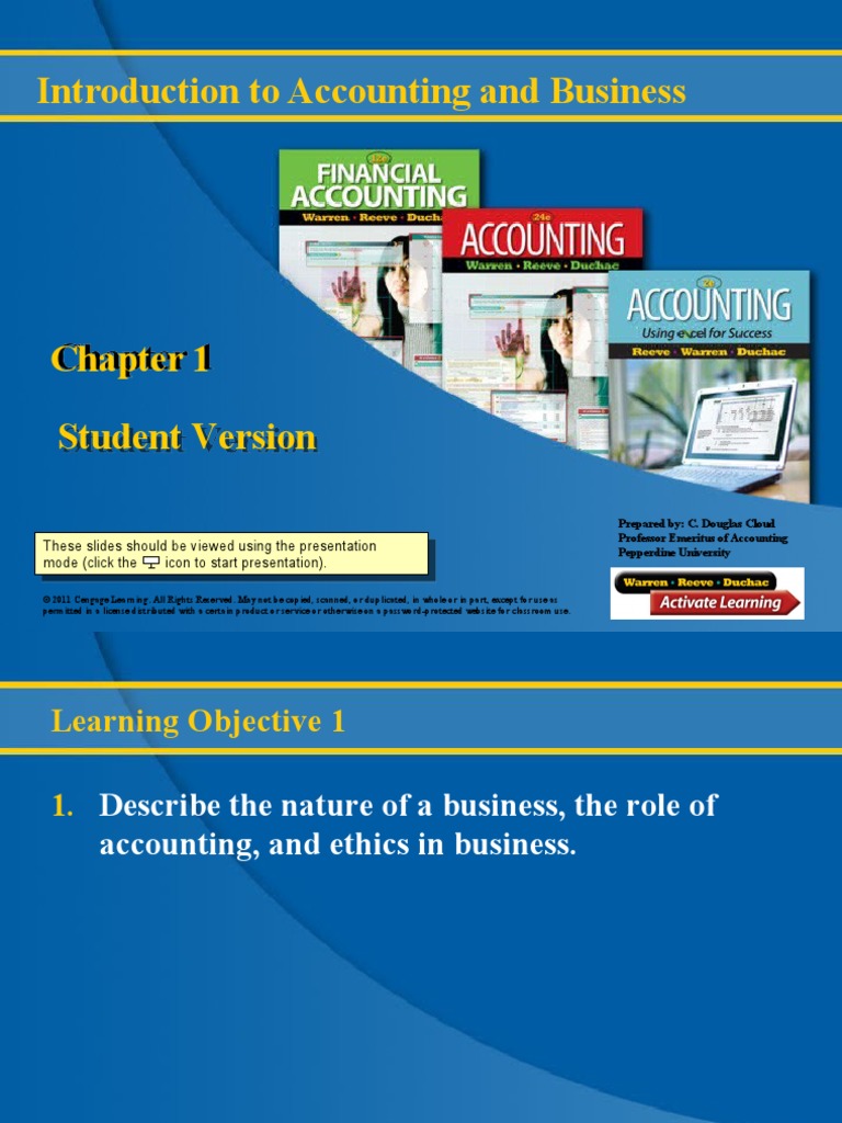 CH 1 Introduction To Accounting and Business | PDF | Generally Accepted ...
