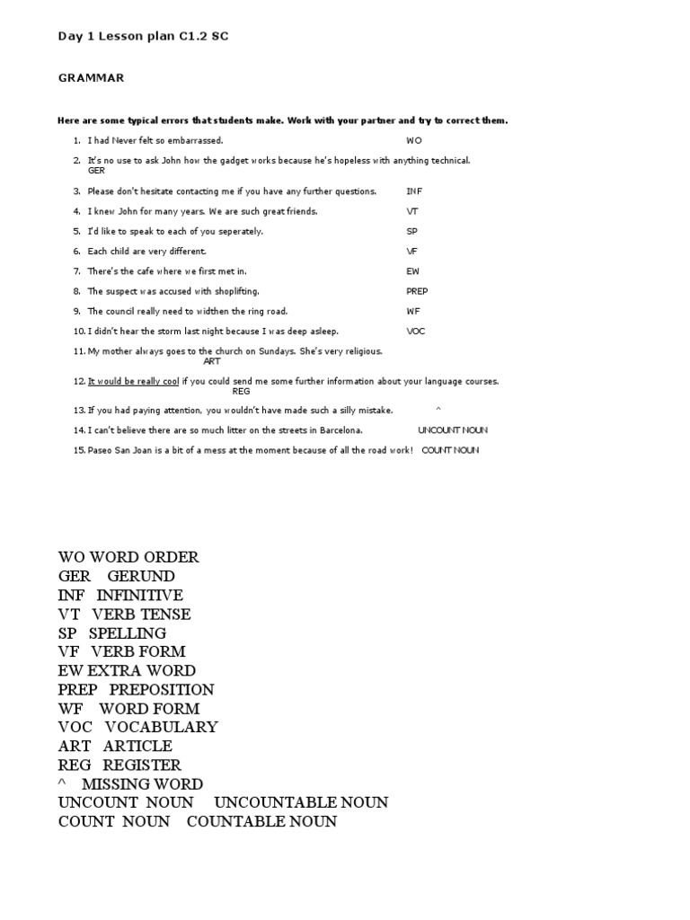 Day 1 Lesson Plan C1.2 TCM SC | PDF | Test (Assessment) | Cognition