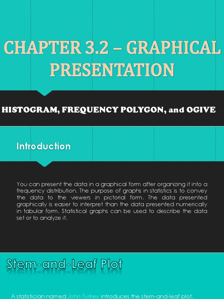 Chapter 3.2 - Graphical Presentation | PDF | Chart | Cartesian ...