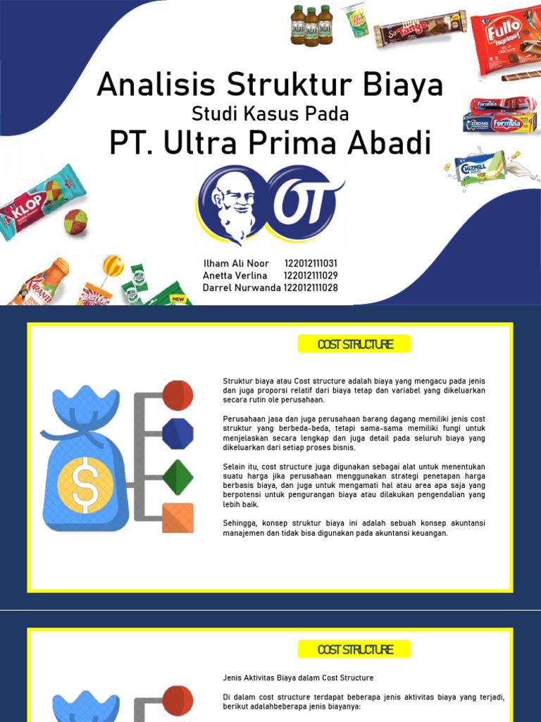 Kelompok 4 - Analisis Cost Structure Studi Kasus Pada PT. Ultra Prima ...