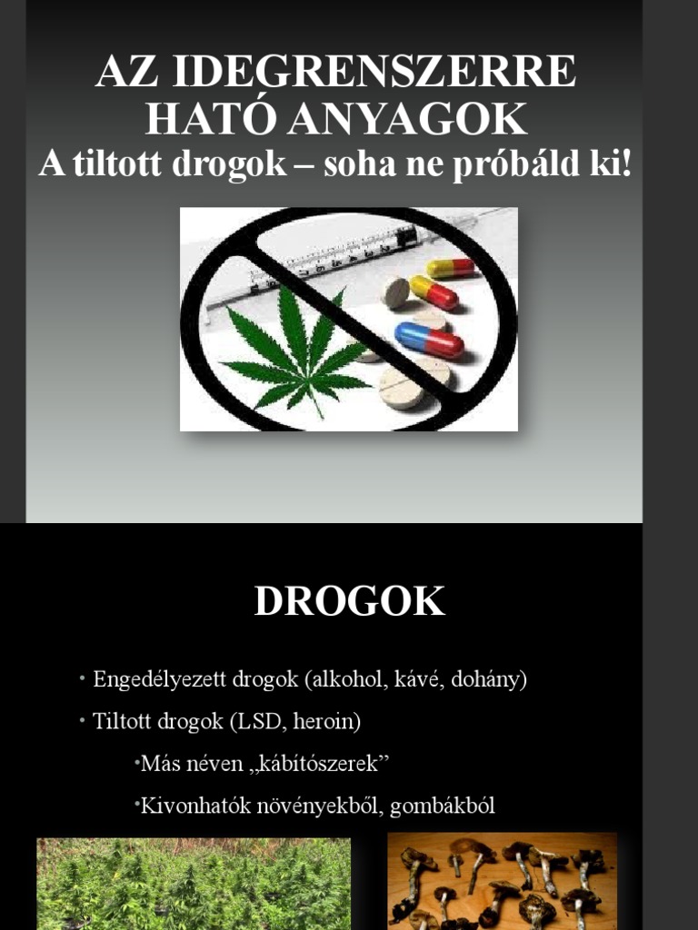 Idegrendszerre Ható Anyagok 2 | PDF