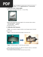 Goldmann Tonometer Calibration Guide | PDF