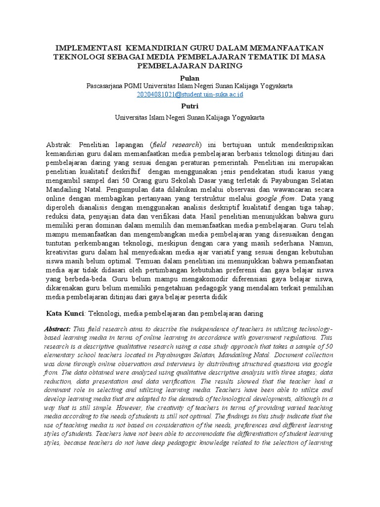 Contoh Artikel | PDF