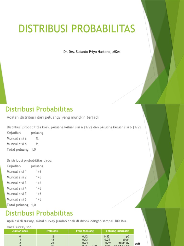 Distribusi Probabilitas Binomial Dan Poisson 2022 | PDF