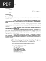 Sample Complaint For Ejectment | PDF | Lease | Lawsuit