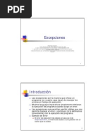 4.5 Gestion de Excepciones | PDF | Programación de computadoras | Software