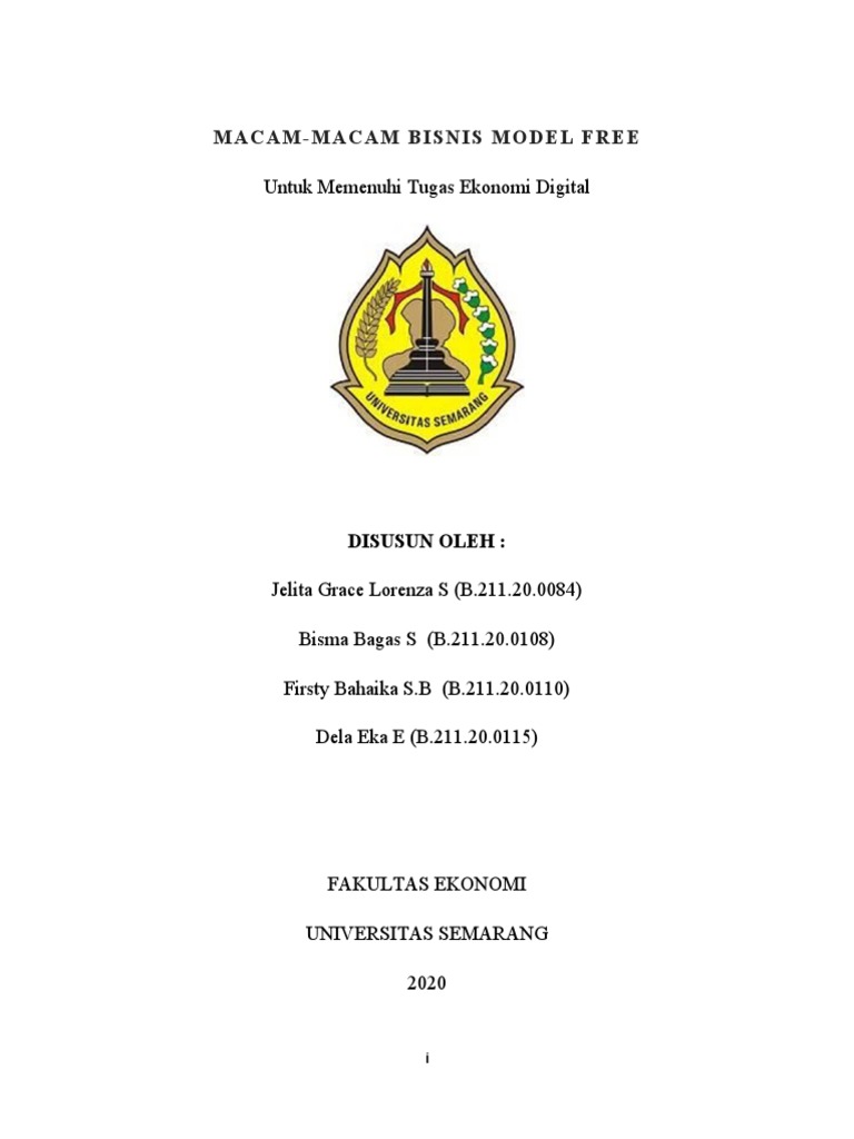 Makalah MACAM-MACAM BISNIS MODEL FREE | PDF