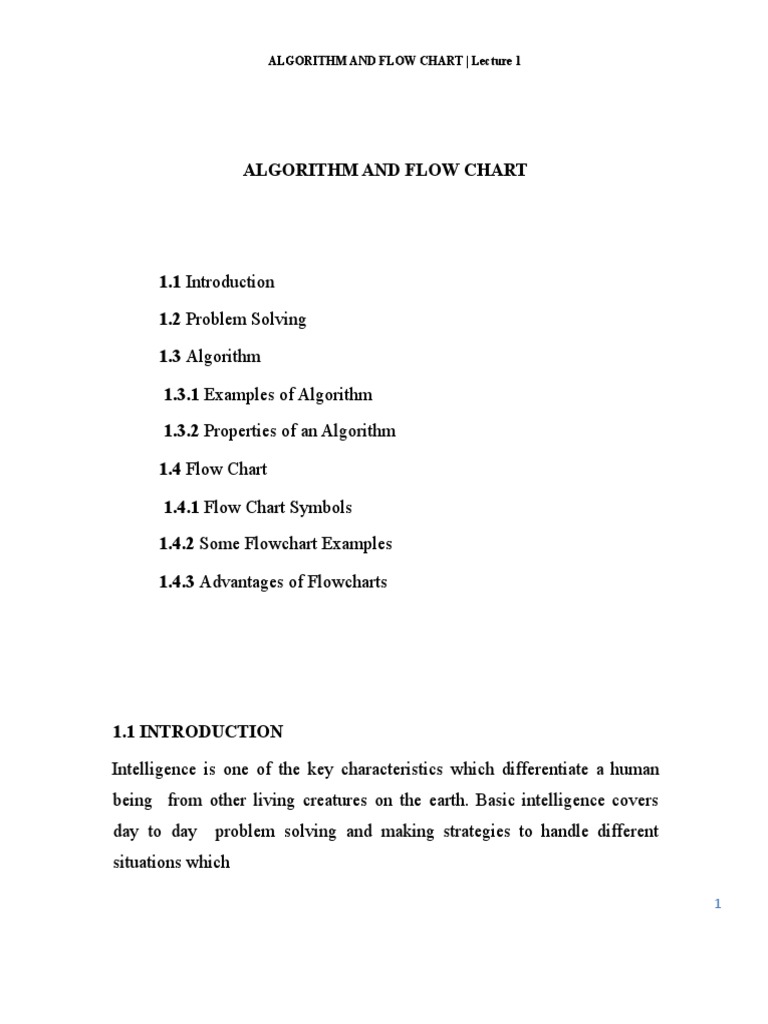 Algorithm And Flowchart Week 01 And 02 Download Free Pdf Algorithms Control Flow