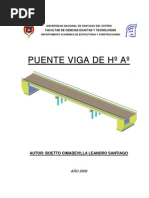 Diseño Puente Continuo de Viga Cabezal 1 | Concreto reforzado | Puente