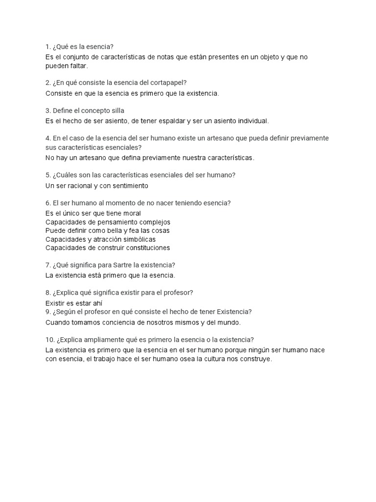 Que Es La Esencia | PDF | Filosofía