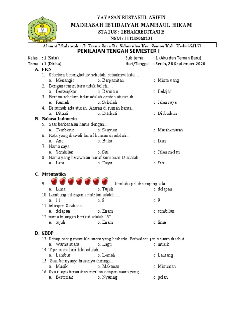 PTS 1 | PDF