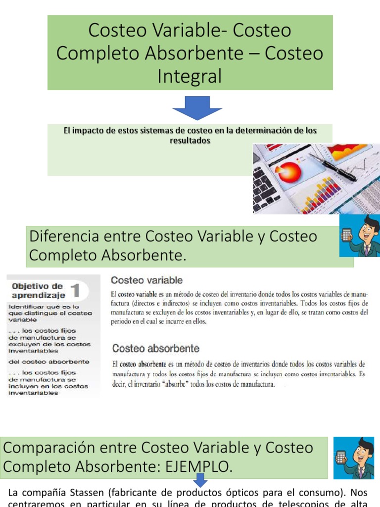Unidad 6 - Costeo Variable - Costeo Completo Absorbente - Costeo Integral | PDF | Presupuesto ...