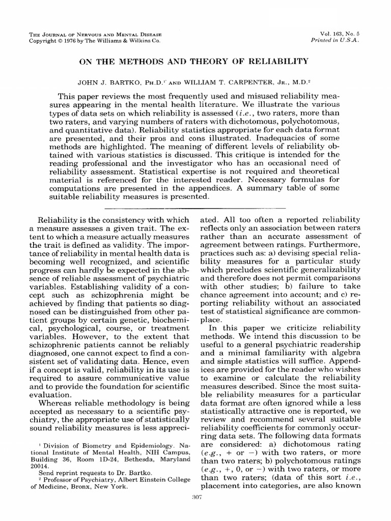 Methods and Theory of Reliability | PDF