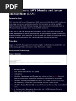 Lab 1 Introduction To AWS IAM | PDF | Amazon Web Services | World Wide Web