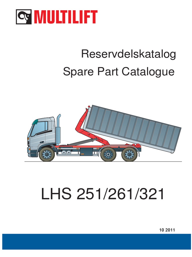 Catálogo de Piezas Multilift LHS 251/261/321 | PDF | Procesos ...