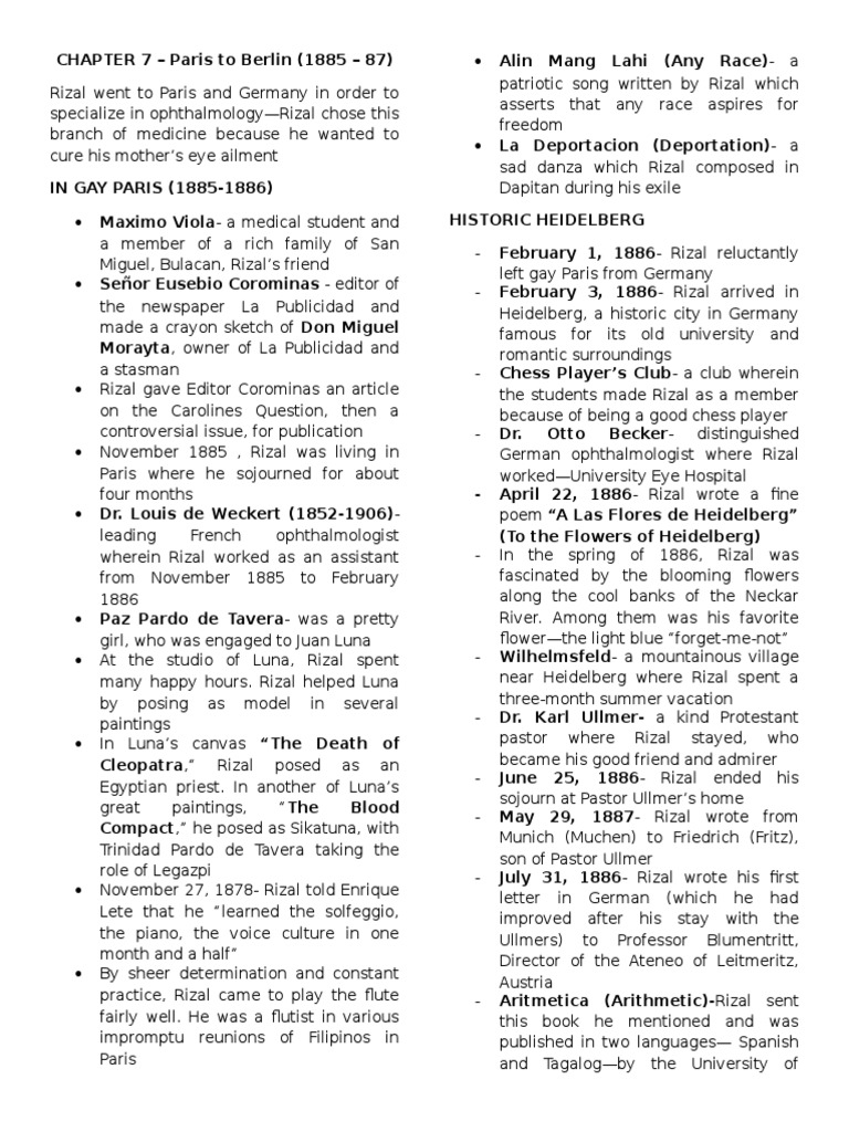 Rizal Chapter 7 | PDF | Cost Of Living | Tagalog Language