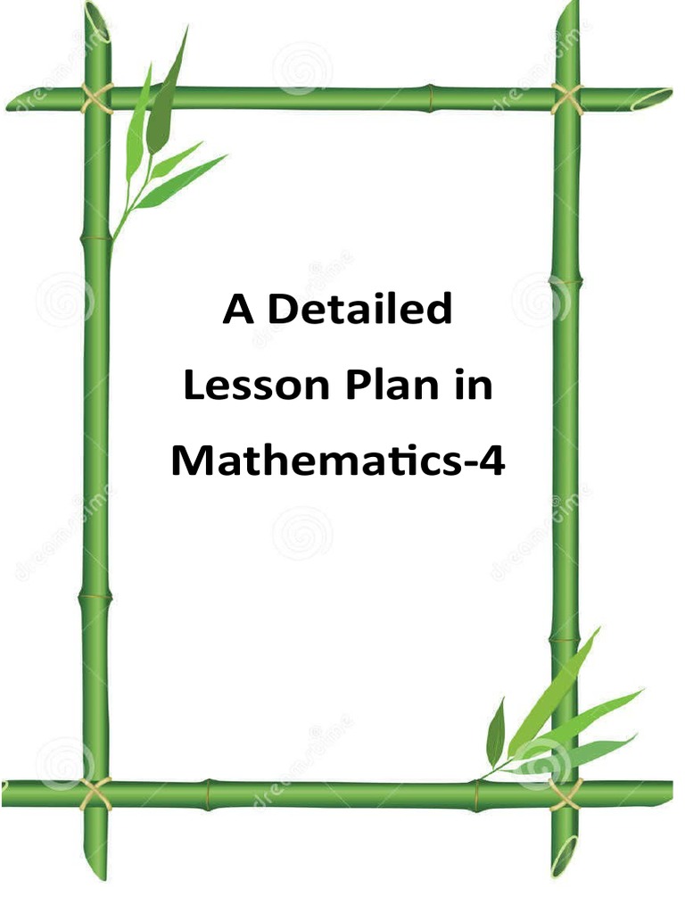 DLP in Mathematics 4 Quarter 4 | PDF | Lesson Plan | Clothing