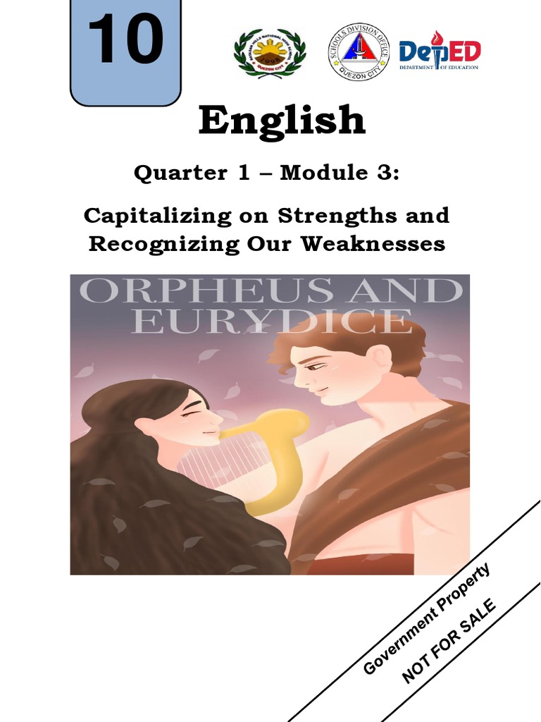 Quarter 1 Module 3 | PDF | Orpheus | Hades