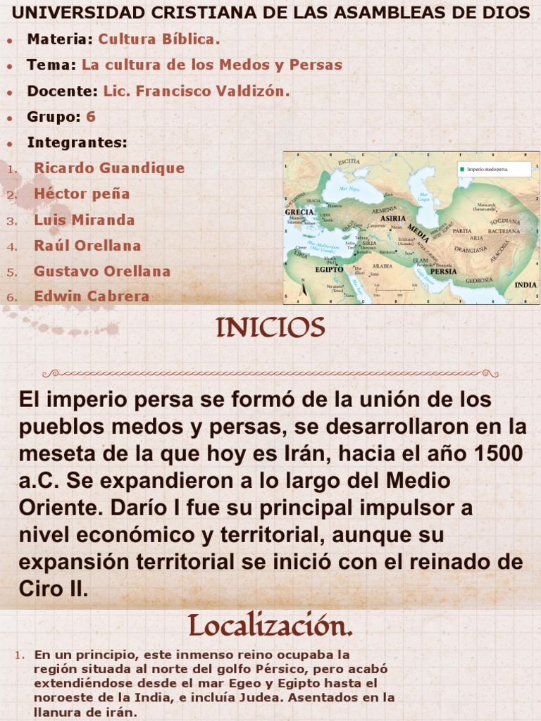 Cultura de los Medos y Persas | PDF | Imperio aqueménida | Corrí