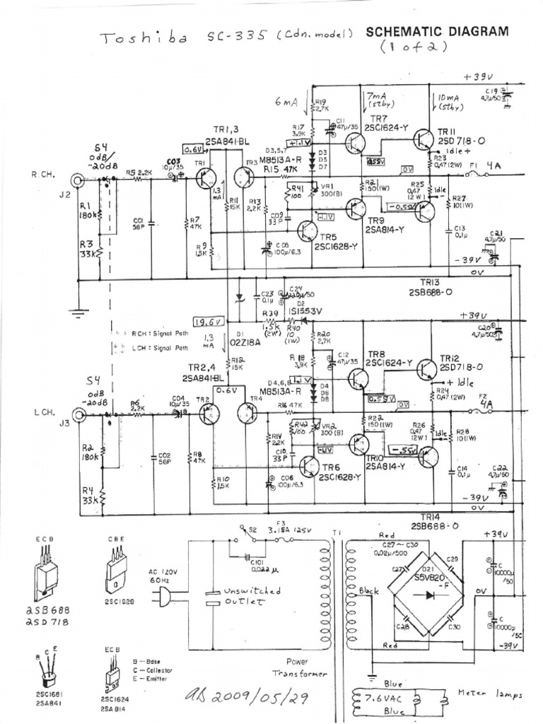 Toshiba SC 335 Schematic | PDF
