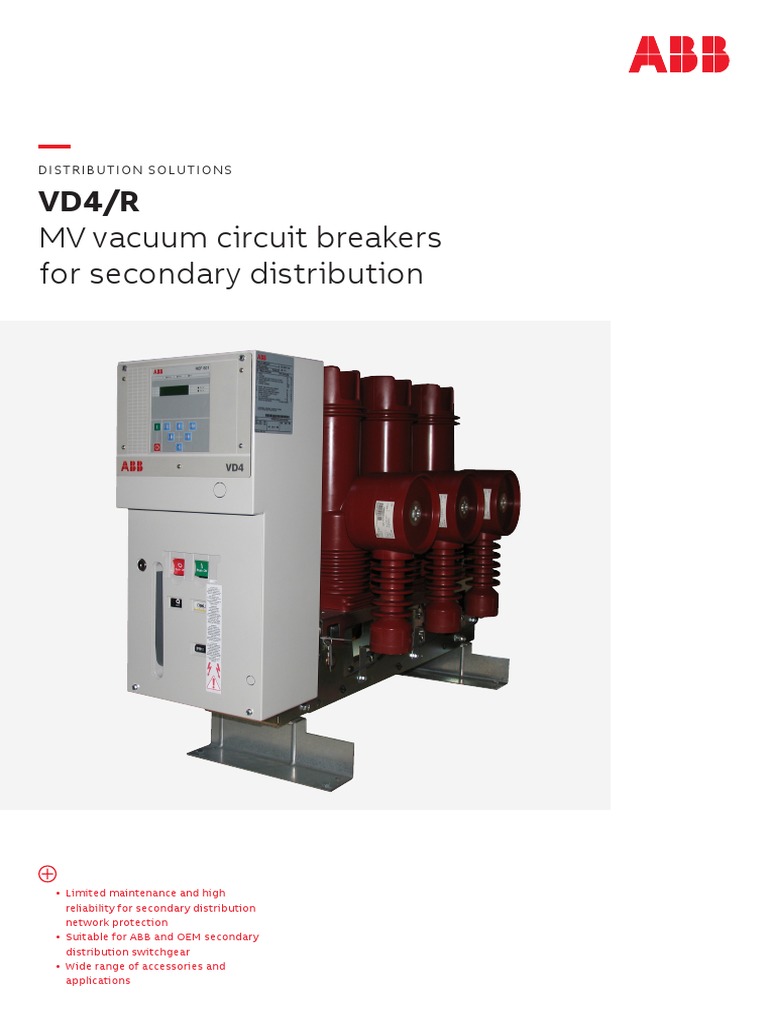 Ca VD4-R (En) L 1VCP000263 | PDF | Electric Arc | Relay