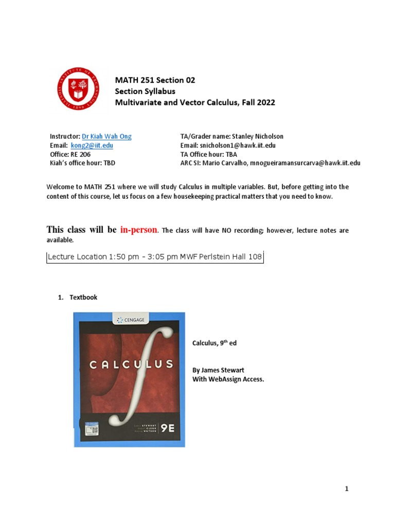 MATH 251-02 Fall 22, Sept 6th Calculus Quadratic Surfaces | PDF ...