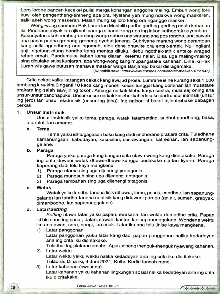 Bab 2 Cerita Cerkak | PDF